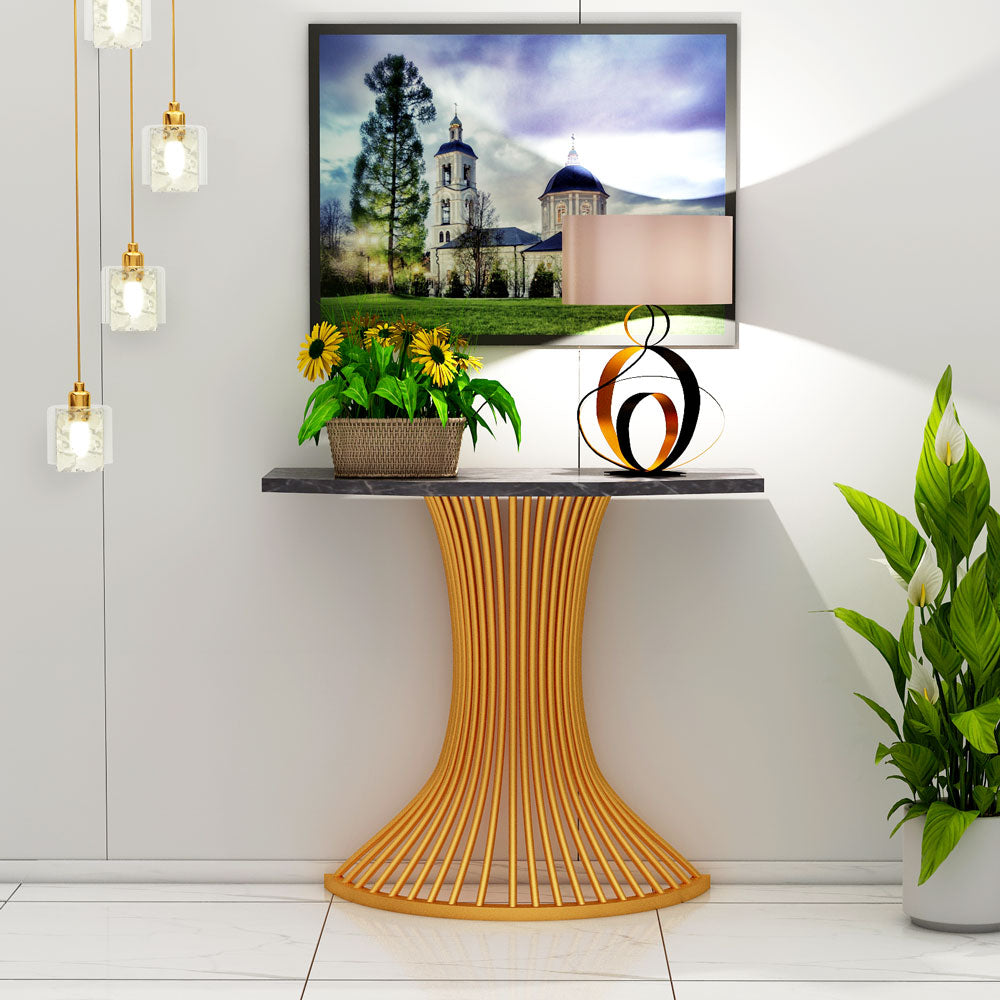 Console Table, Black Color Console Table, Console Table with Unique De ...